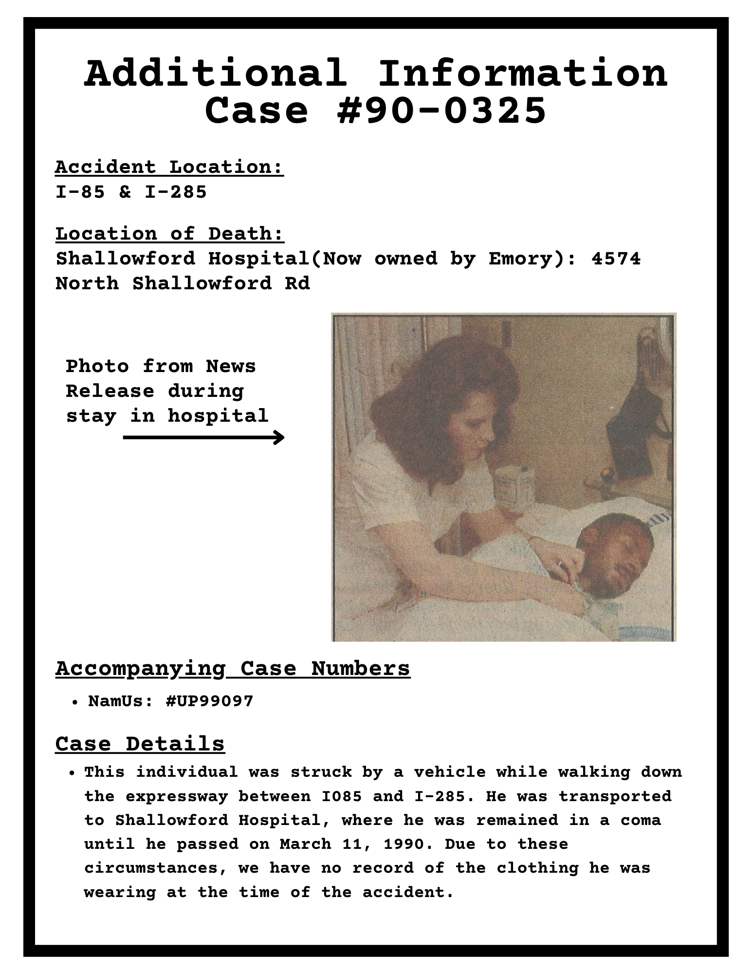 Unidentified Cases | DeKalb County GA